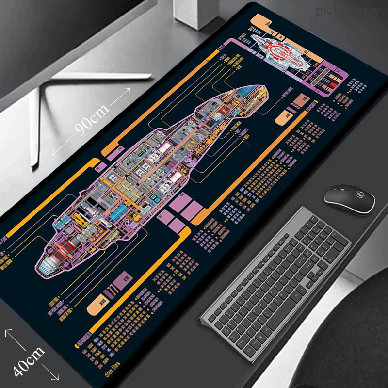 Spacecraft Mouse Pad Gaming Mousepad Gamer Mouse Mat Keyboard Mat Desk ...