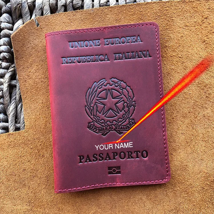 Genuine-Leather-Italian-Passport-Cover-Personalized-with-Name-Business ...
