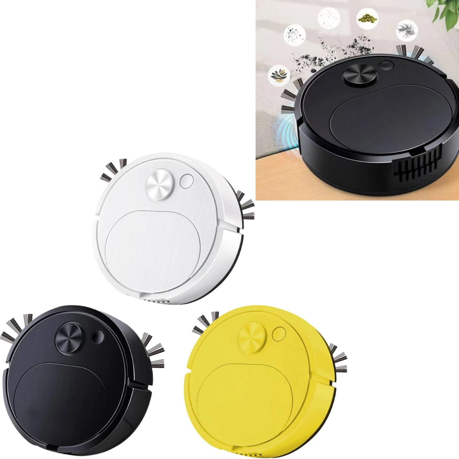 Household Robot Vacuum Cleaner 20 Mins Runtime Room Cleaning Robot ...