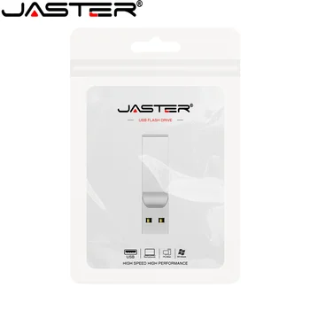 JASTER USB Flash Drive 2.0 Metal Waterproof Pendrive Silver Portable ...