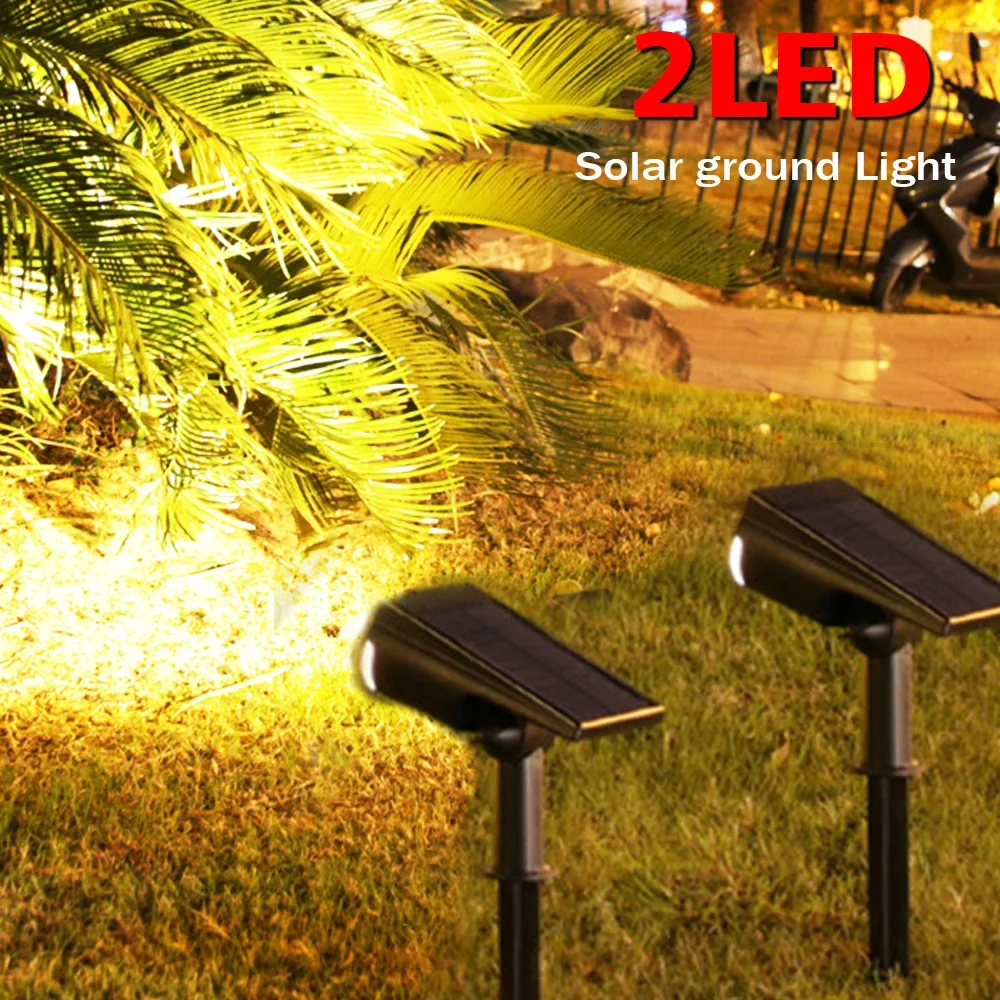 2LEDs-RGB-Solar-Light-Outdoors-Landscape-Spotlights-Color-Changing-2-In ...