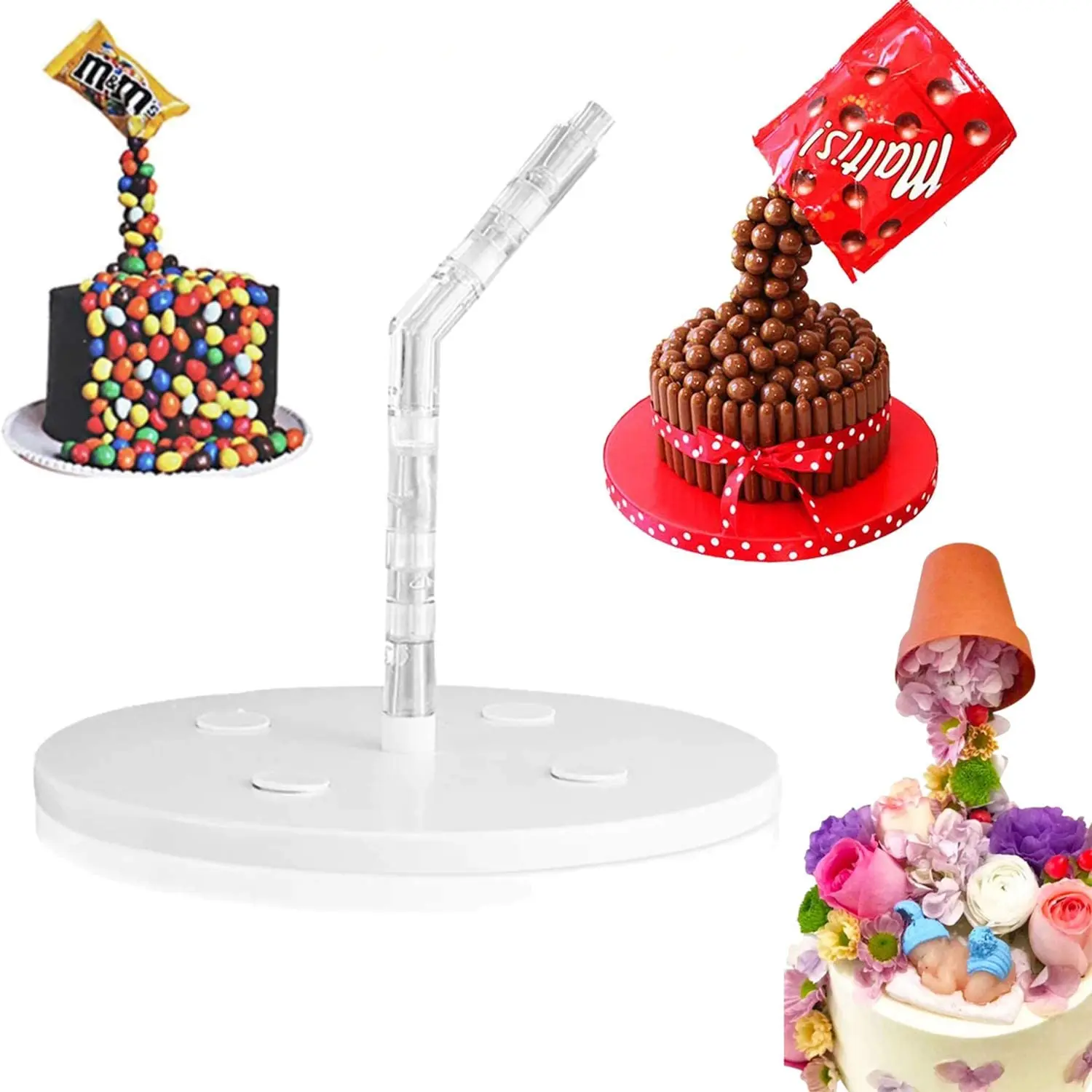Cake-Pouring-Kit-Anti-Gravity-Cake-Support-Structure-Reusable-DIY ...