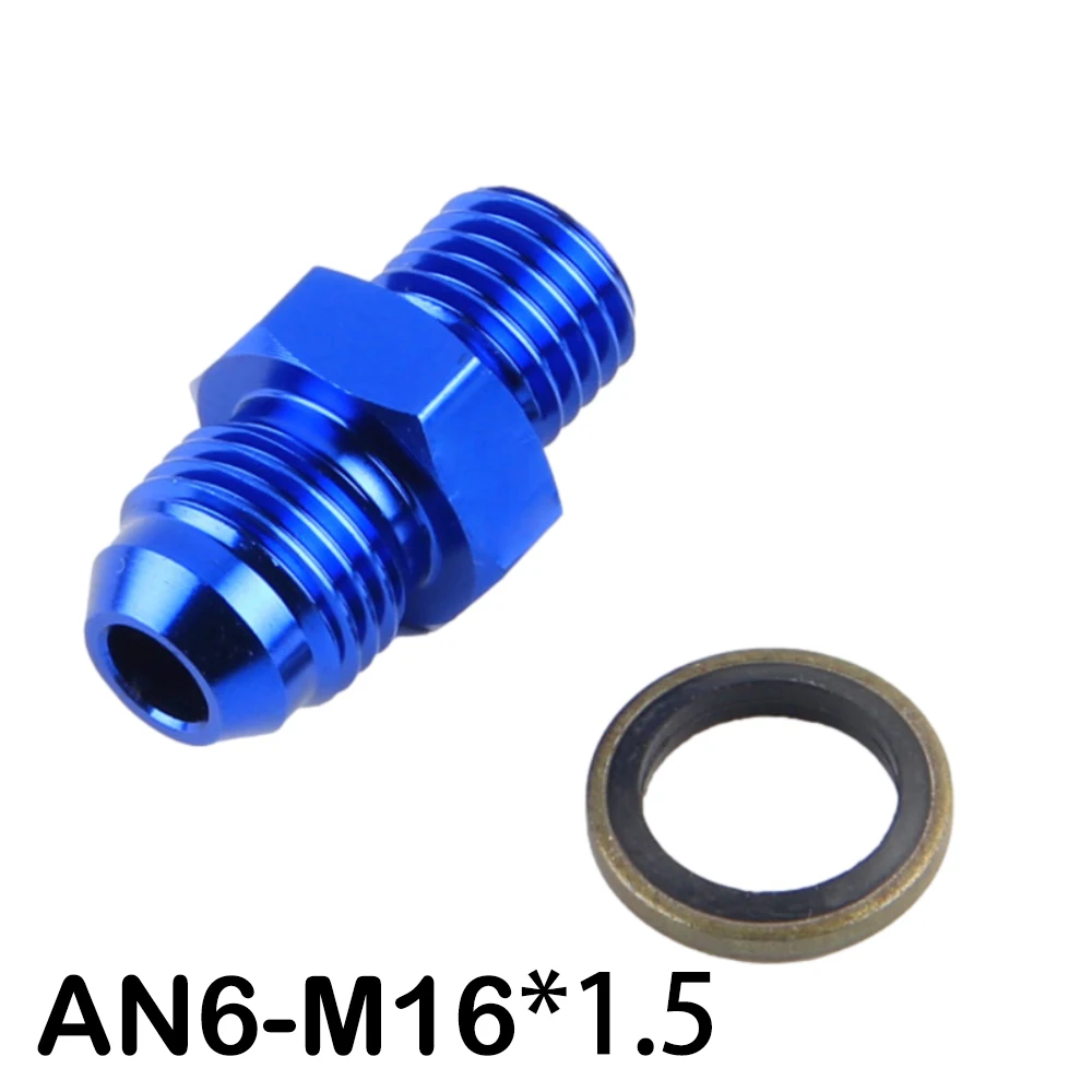 Алюминиевый переходник M10 M12 M14 M16 M18 P1.5 M12*1.5 M12x1.5 to -6AN AN6 AN6 | AliExpress