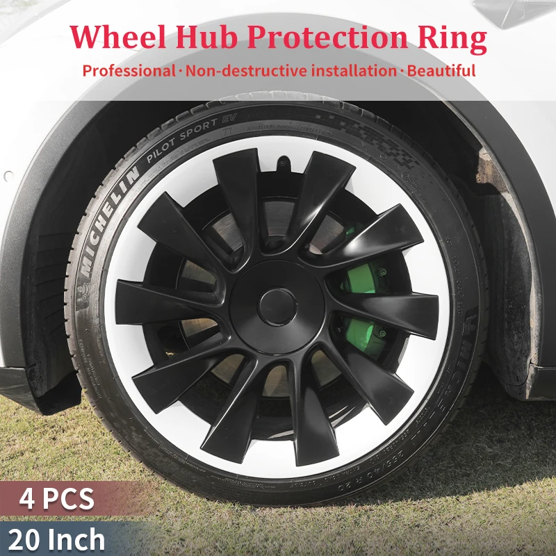 4PCS-Set-20inch-Hub-Protection-Ring-Wheel-Cover-Design-For-Tesla-Model ...