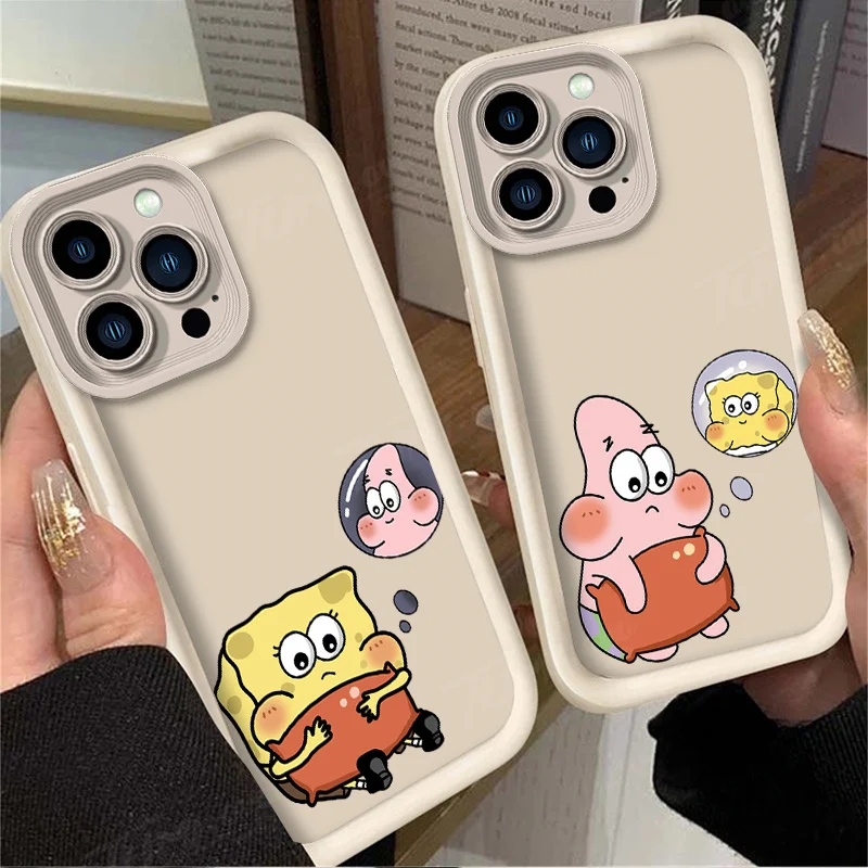Cute-SpongeBobs-Patrick-Star-Phone-Case-for-iPhone-14-15-Pro-Max-13-12 ...