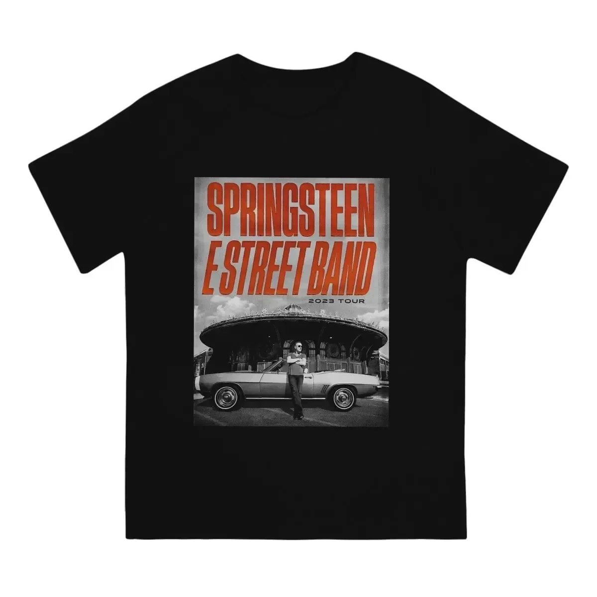 Poster-T-Shirt-Men-s-100-Cotton-Novelty-T-Shirts-Bruce-The-E-Street ...