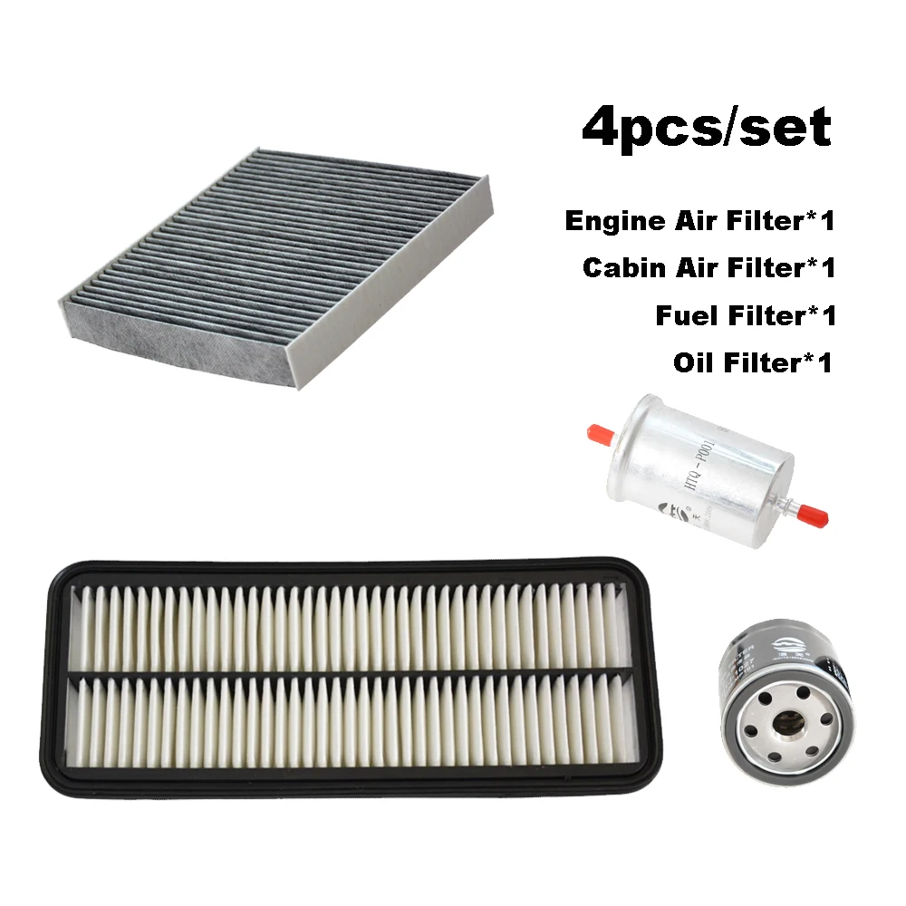 4pcs Filter Set For LUXGEN 7 SUV 2.2T 2011-2018 MPV 2.0T 2013-2020 ...