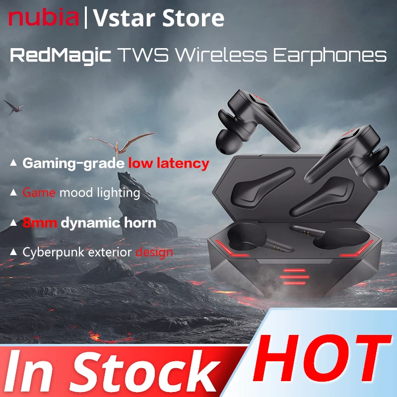 Original RedMagic TWS Wireless Bluetooth Gaming Earphones Nubia ...
