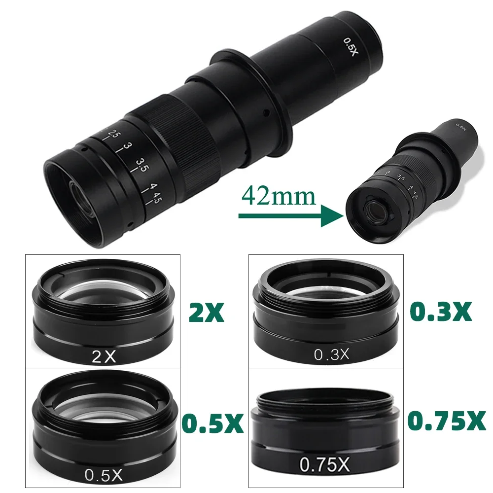 Professional-Monocular-Microscope-Auxiliary-Objective-Barlow-Lens-0-3X ...