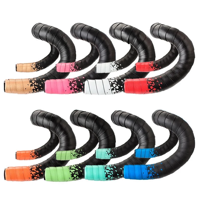 New-Road-Bike-Bar-Tape-Colorful-Gradient-Color-Handlebar-Tapes-EVA-PU ...