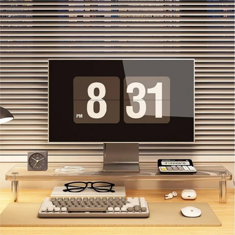 Transparent Acrylic Desktop Organizer Desktop Items Shelf Computer ...