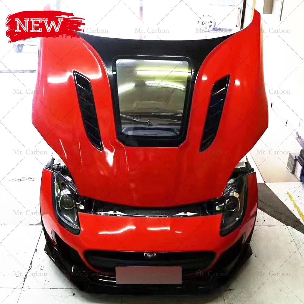CARBON-TRANSPARENT-HOOD-TRIM-FOR-JAGUAR-F-TYPE-IMP-STYLE-CARBON-FIBER ...