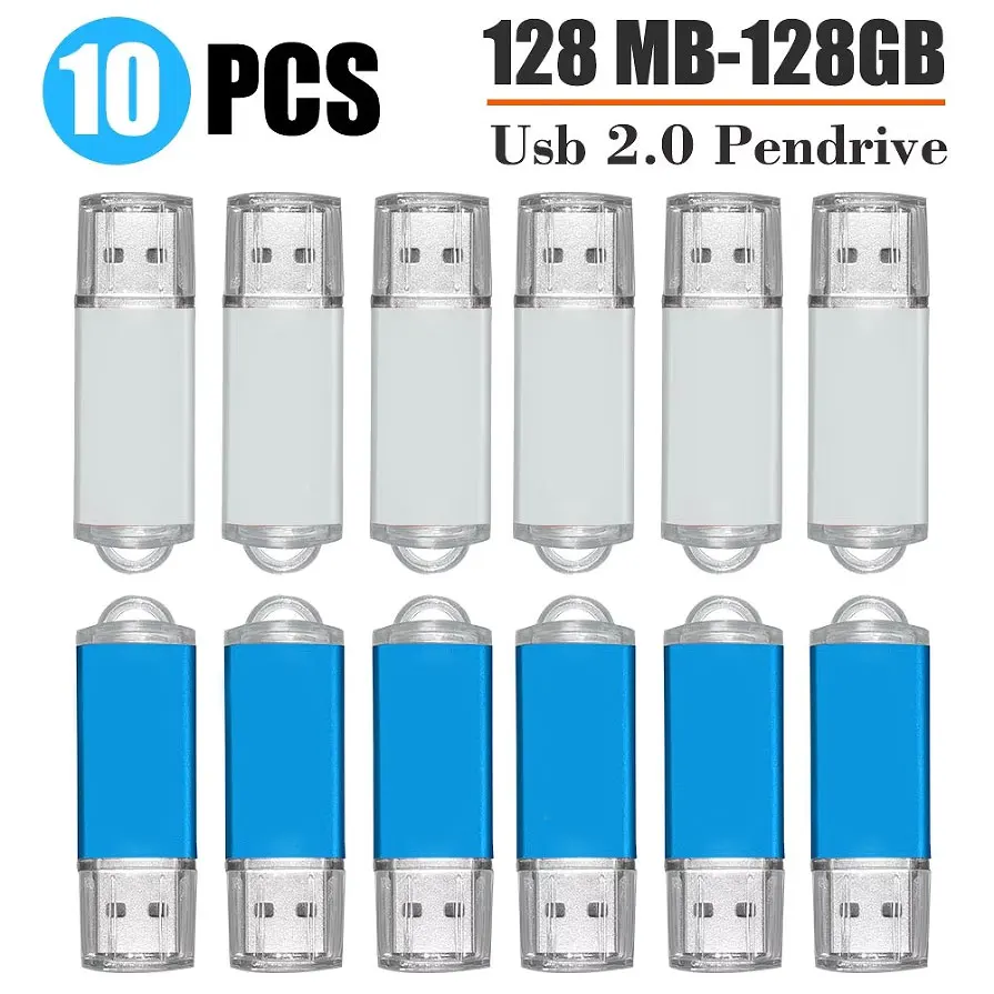10 unids/lote Pen Drive 8GB 4GB 2GB 1GB unidad Flash USB 16GB disco ...