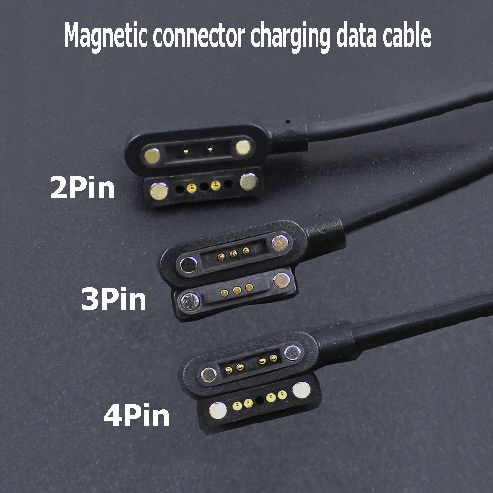 Magnetic-USB-Charging-Data-Cable-Male-Female-Pogo-Pin-Connector-Power ...