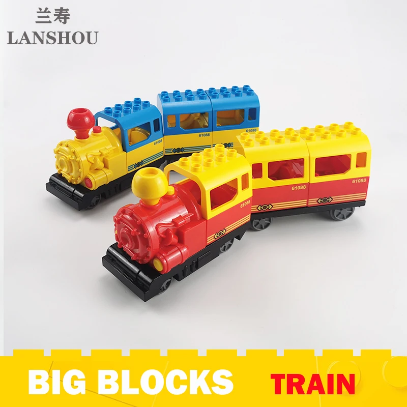 Big-Size-Building-Blocks-Toys-Classic-Train-Tracks-Bricks-Parts ...