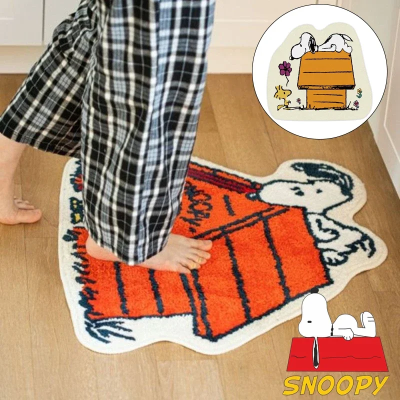 Snoopy-Cartoon-Door-Mat-Carpet-Mat-for-Bedroom-Bathroom-Kitchen-Cute ...