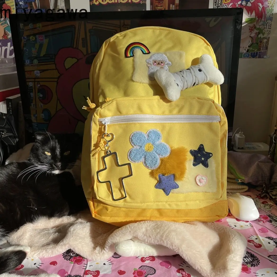 Miyagawa-Millennium-Girl-Bone-Flower-Backpack-Large-Capacity-Student-S ...