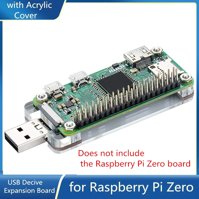 Raspberry-Pi-Zero-W-USB-Device-Expansion-Board-for-Raspberry-Pi-with-Acrylic-Power-Isolation ...