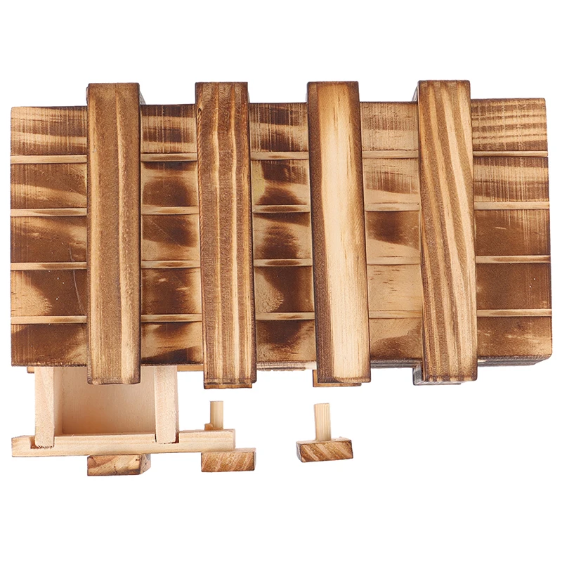 Wooden Secret Drawer Puzzle Magic Box Compartment | Vintage Wooden ...