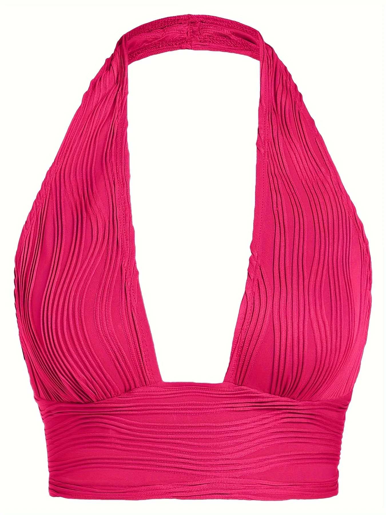 Sexy-Crop-Tops-for-Women-Deep-V-Neck-Back-Cutout-Sleeveless-Plunge ...