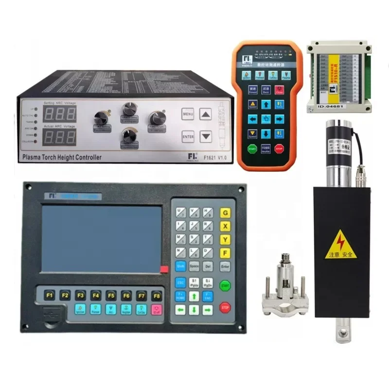 F2100B Plasma Controller+THC+lifter Kit F2100B+F1621+JYKB-100-DC24V-T3+F1510T For Plasma Cutting ...