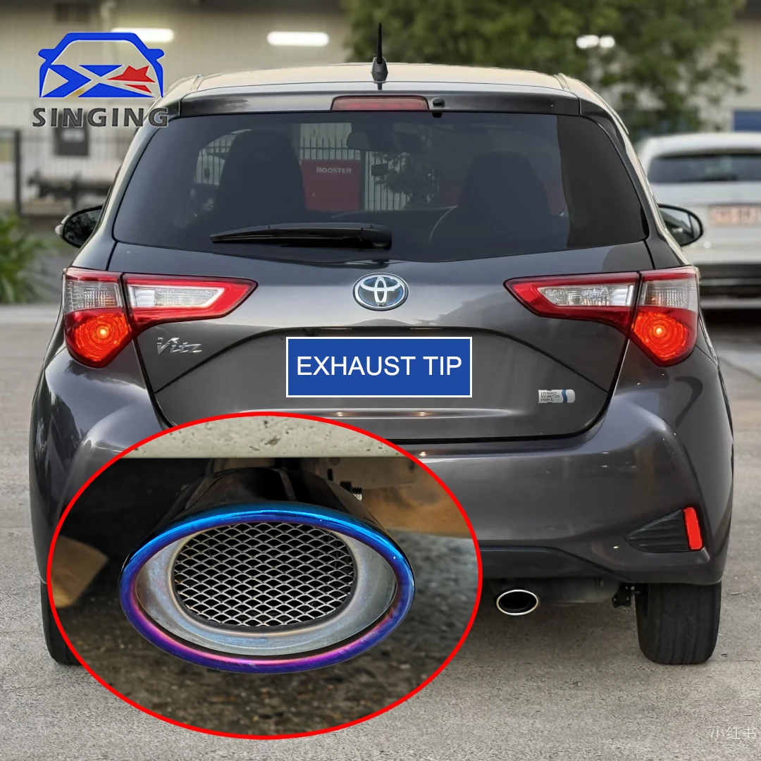 Stainless Steel Rear Exhaust tip pipe Muffler Tail nozzle Car ...