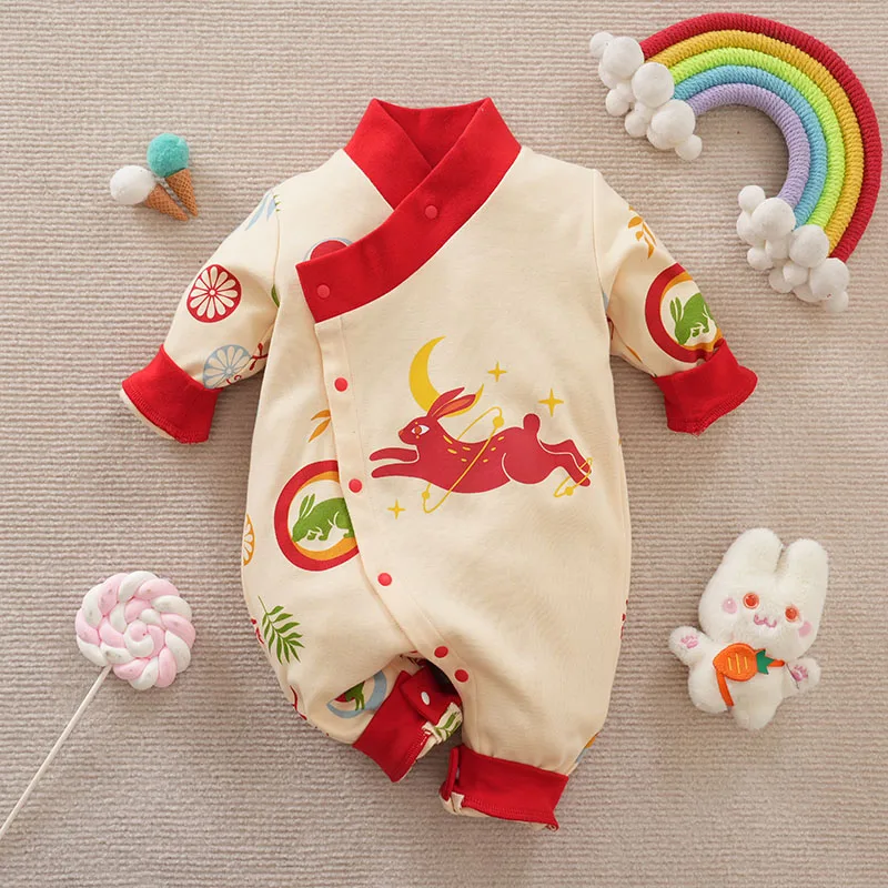 Spring-and-autumn-Chinese-traditional-baby-girl-cute-rabbit-jumpsuit ...