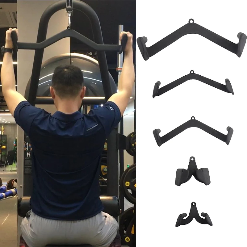 Lat-Pull-Down-Bar-Rowing-Handle-Mag-Fitness-Grips-Back-Muscle-Power ...
