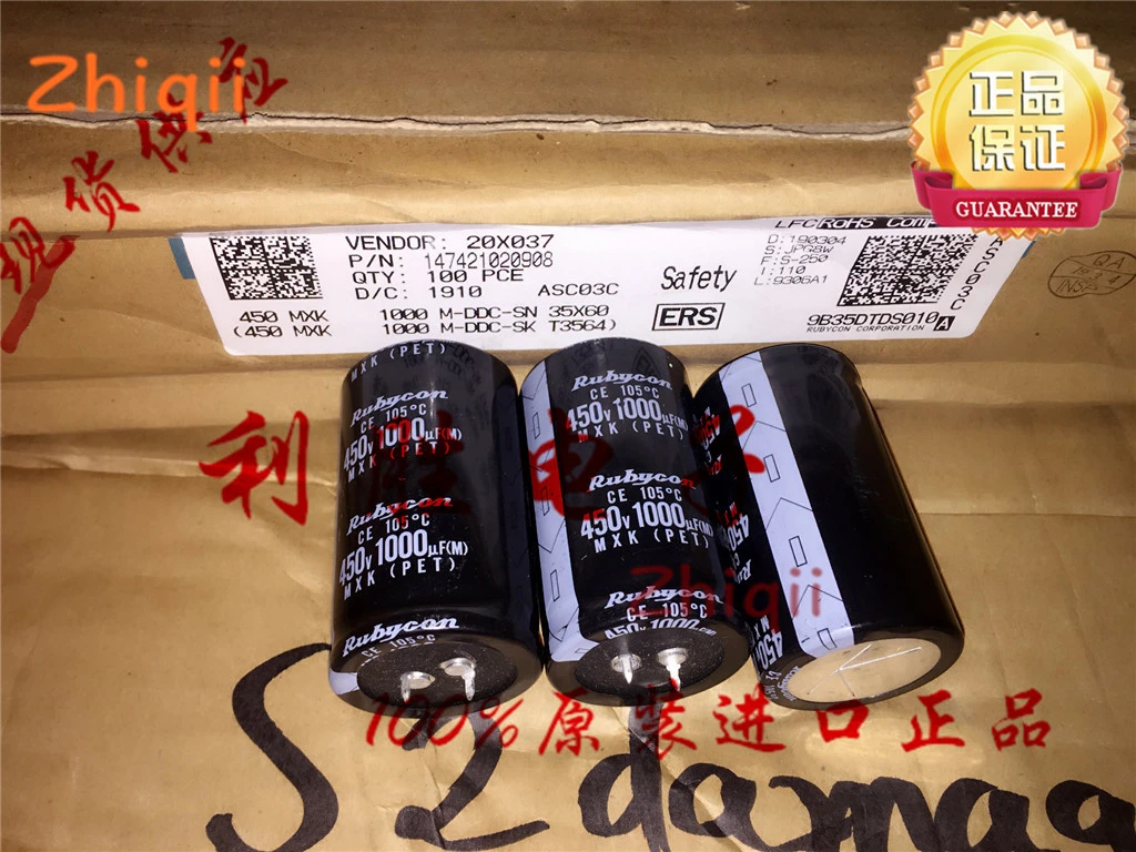 1pcs/2pcs Original new 1000UF 450V Japan Rubycon Capacitor 450V1000UF 35*60 MXK| | - AliExpress