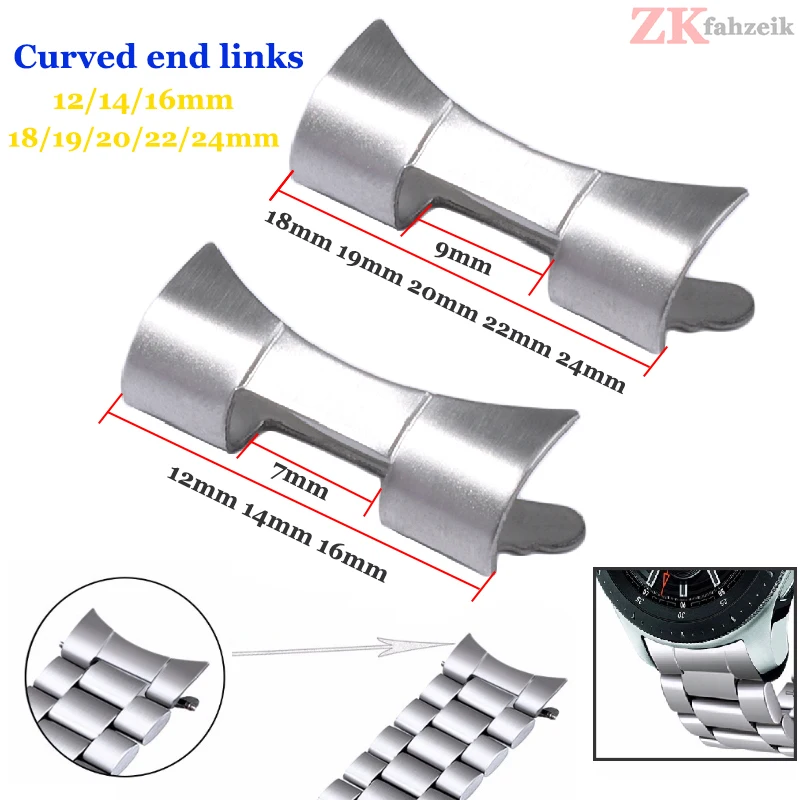 Stainless-Steel-WAtch-Strap-Connector-for-Seiko-SKX009-SKX007-Adapter ...