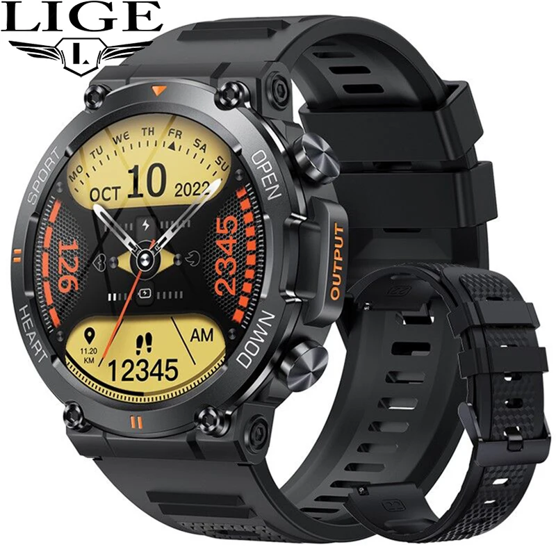 LIGE-K56-Pro-rel-gio-inteligente-ao-ar-livre-para-homens-smartwatch ...