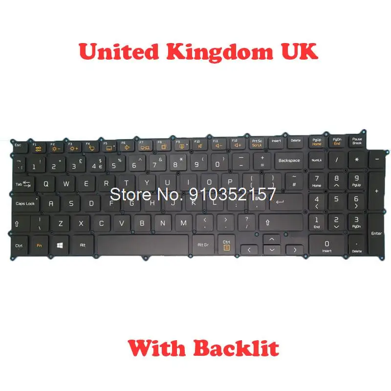 UK-Backlit-Keyboard-For-LG-gram-17-17Z90N-Series-AEW74089815-19A6A-UK ...