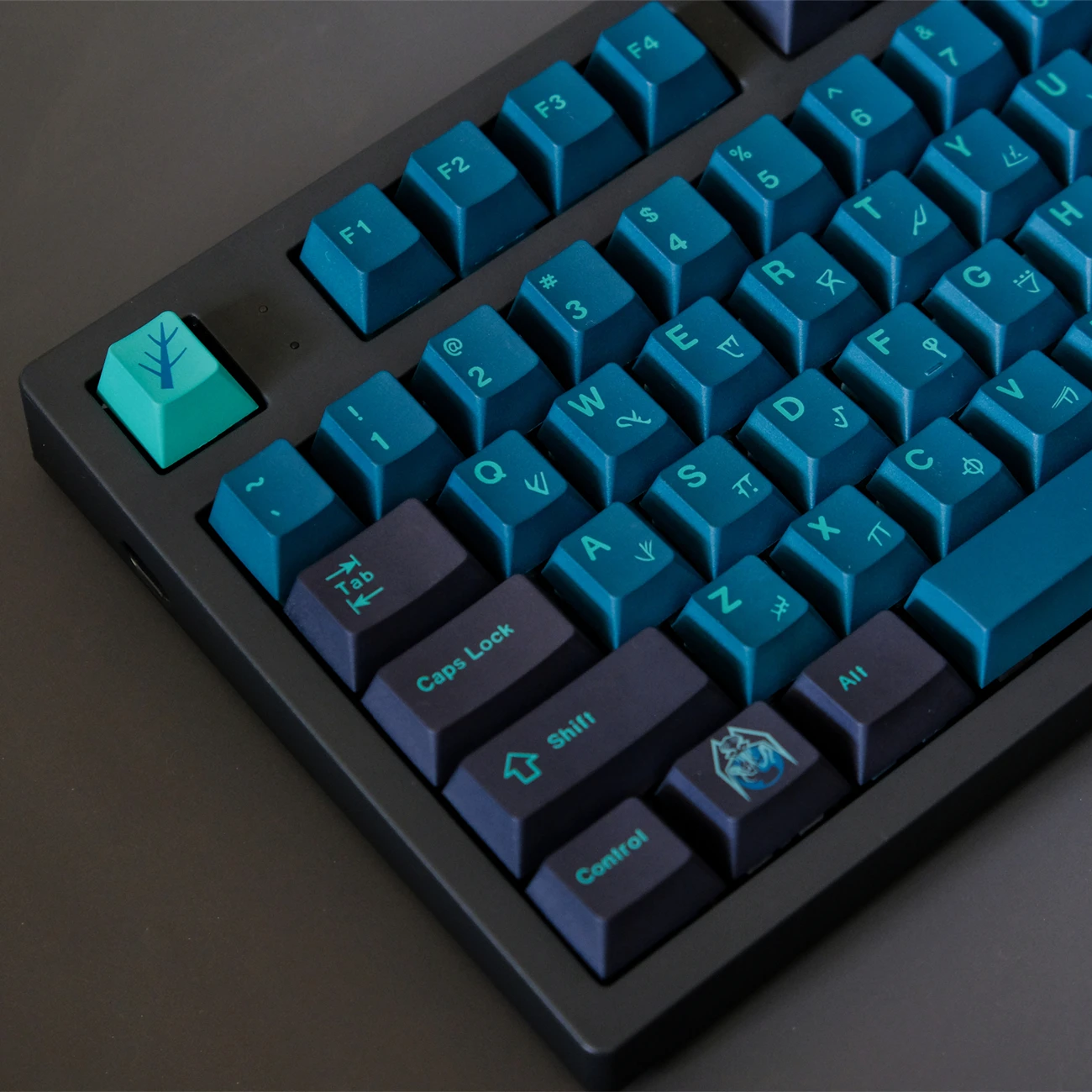129-Keys-GMK-Tterror-below-PBT-Keycaps-Cherry-Profile-Dye-Sublimation ...