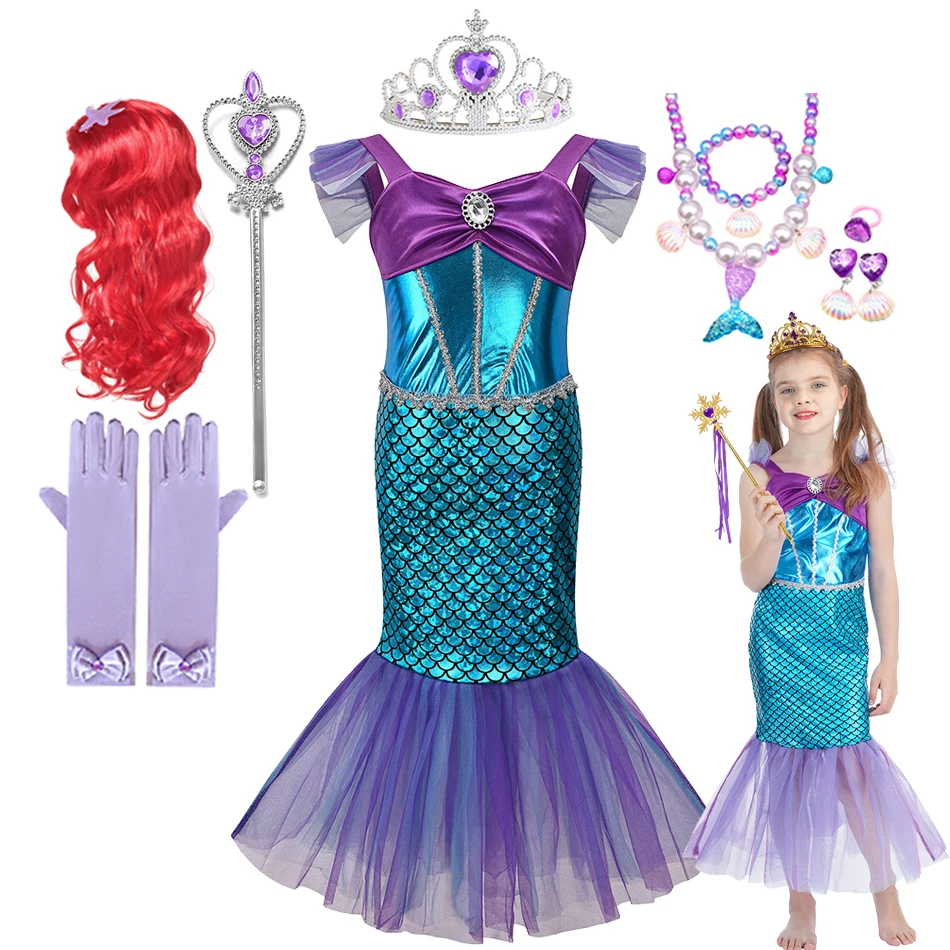 Little-Mermaid-Ariel-Costume-For-Girls-Children-Opera-Stage-Cosplay ...