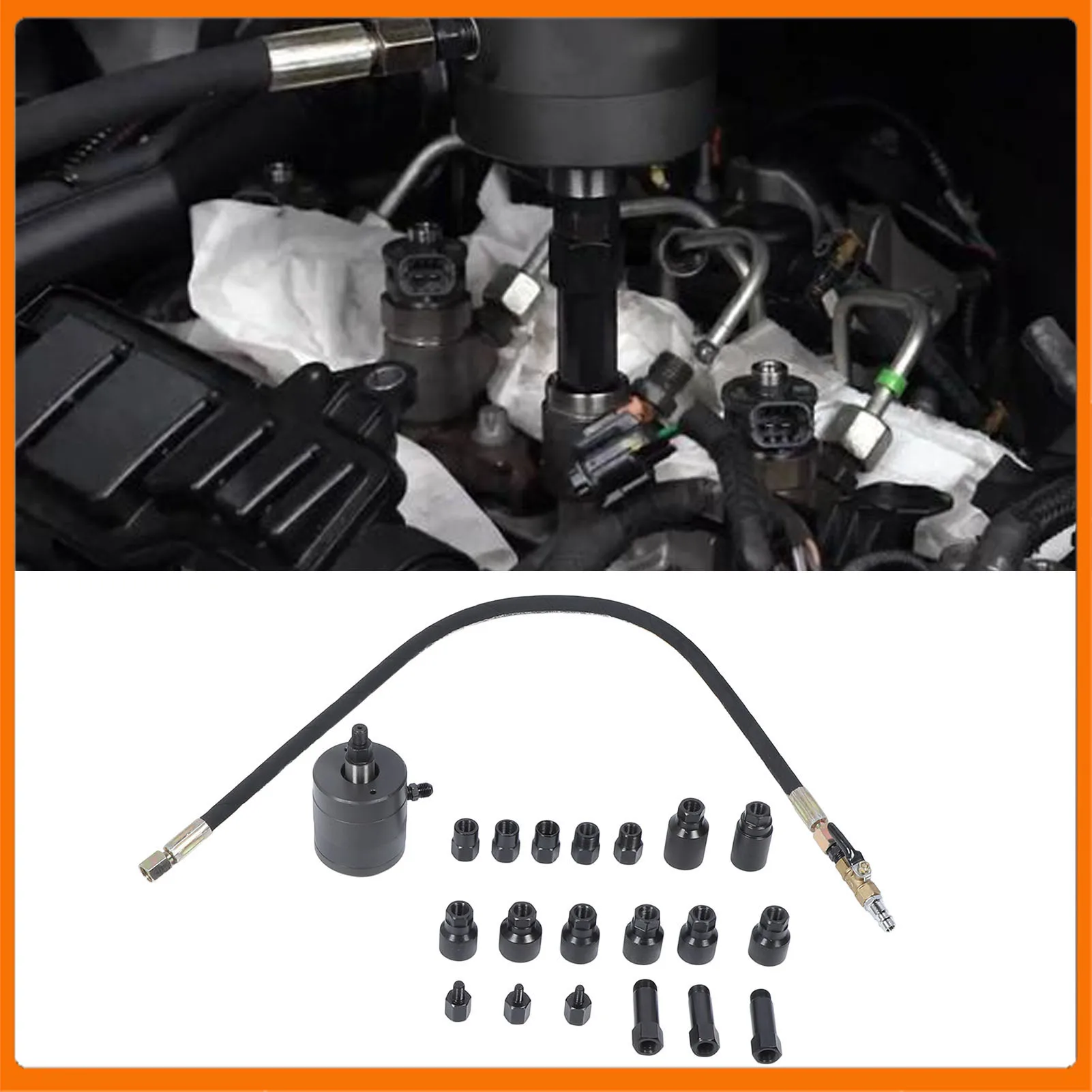 21PCS Diesel Injector Puller Kit Injector Extractor Tool Quick Removal ...