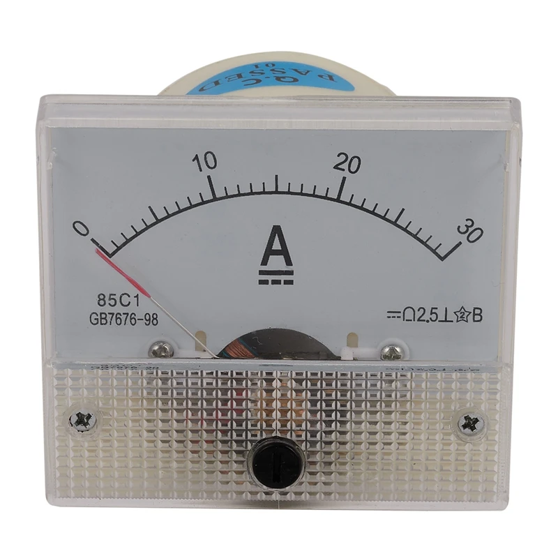 85C1 A Dc Analog Ampere Meter Panel Meter Gauge 30A Amp Gauge Current ...