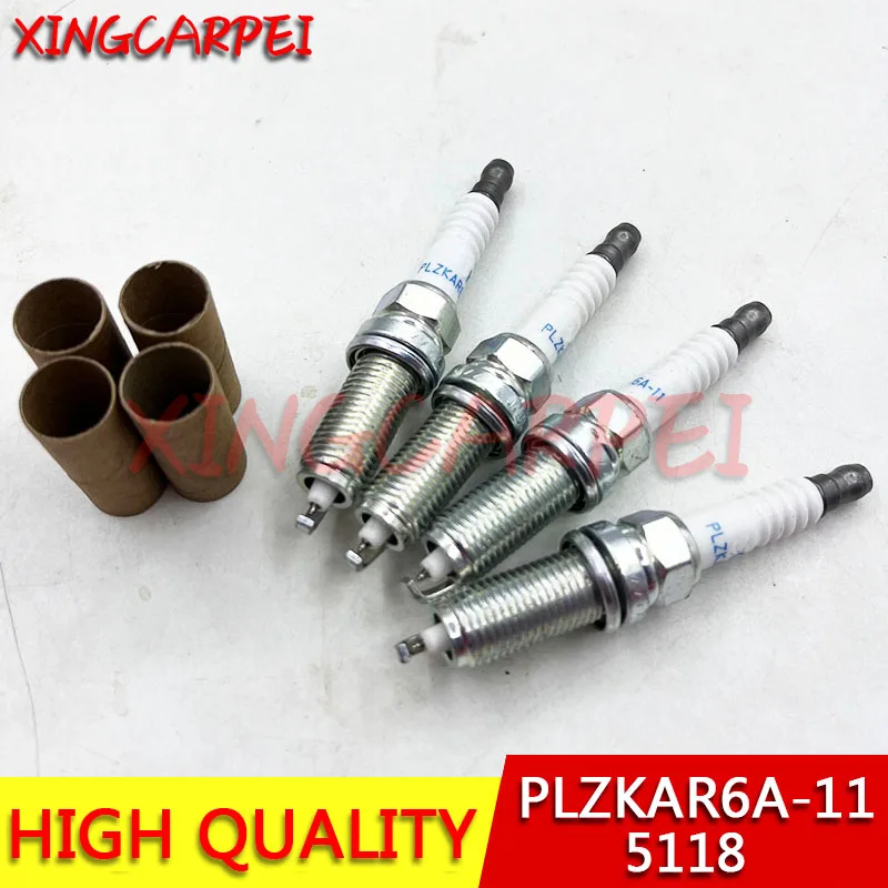 4pcs PLZKAR6A-11 5118 Laeser Platinum Spark Plugs For Nissan Qashqai ...
