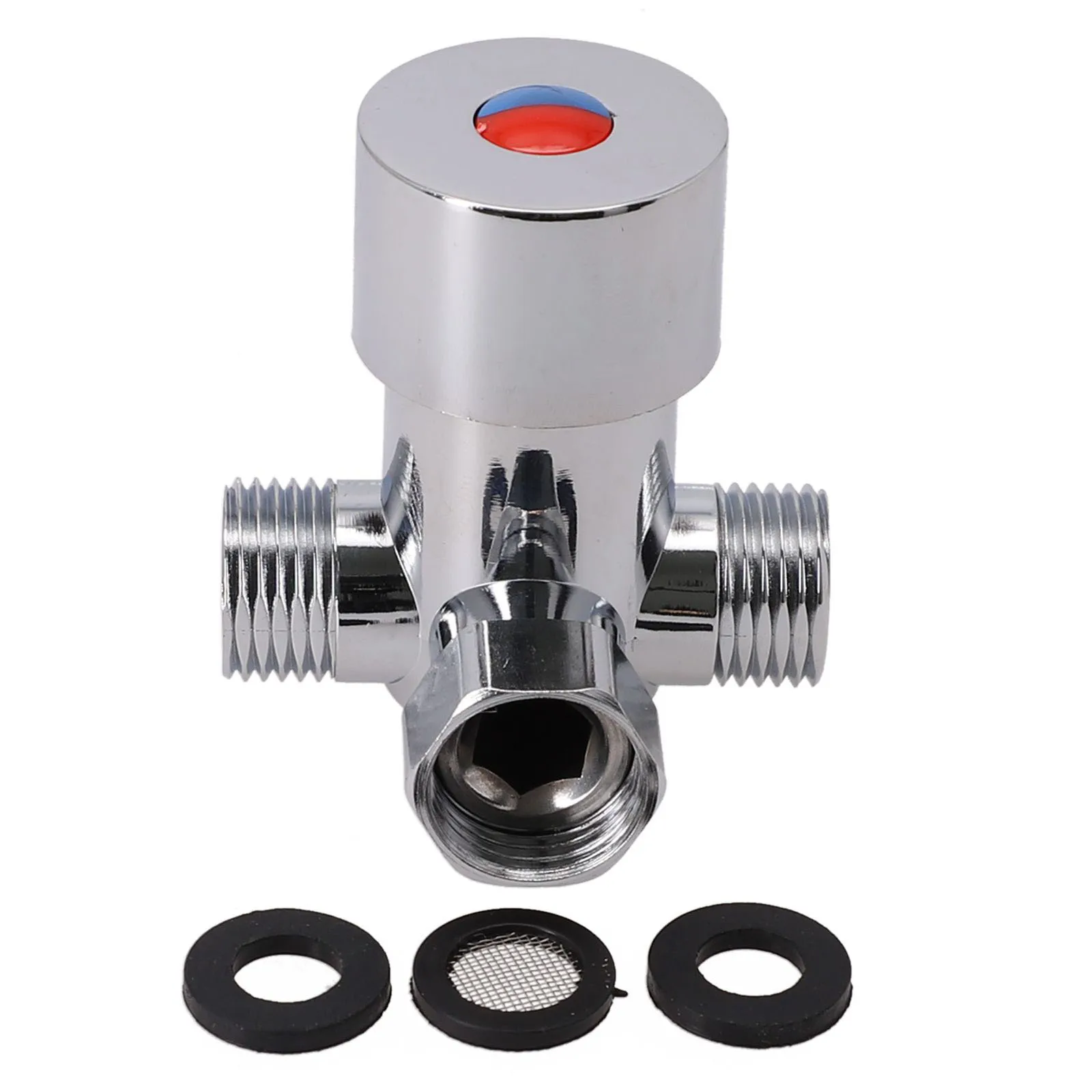 Hot-Cold-Water-Mixing-Valve-G12-Size-Adjustable-Ratio-Prevents-Backflow ...