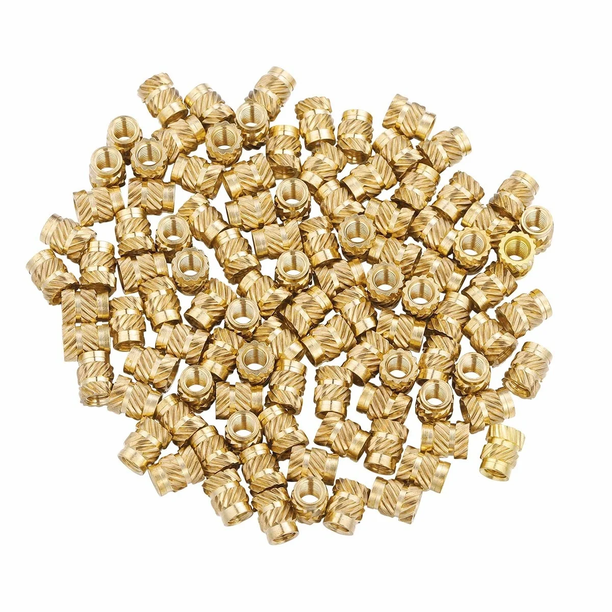 100pcs M3 Brass Insert Nut Hot Melt Knurled Thread Heat Injection ...