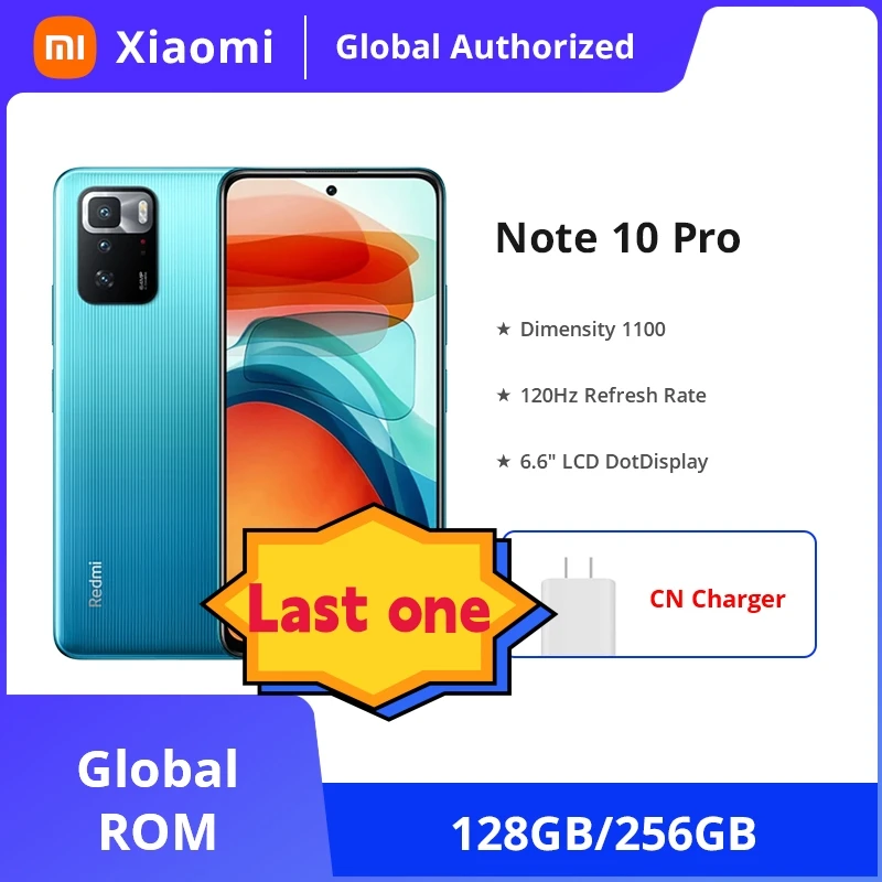Xiaomi Redmi Note 10 Pro 5G 6GB 8GB 128GB 256GB Global ROM Version 5G ...
