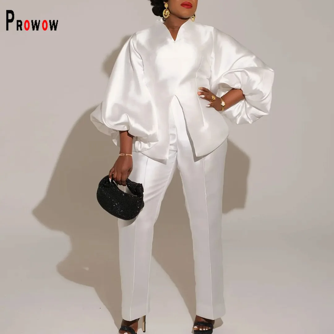 Prowow-Women-s-Pant-Suits-Boutique-High-Quality-Two-Piece-Solid-Color ...