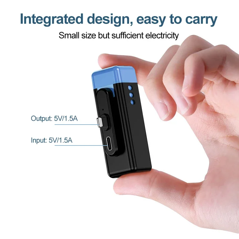 Portable-Mini-Capsule-Power-Bank-Fast-Wireless-Charger-Type-C-External ...