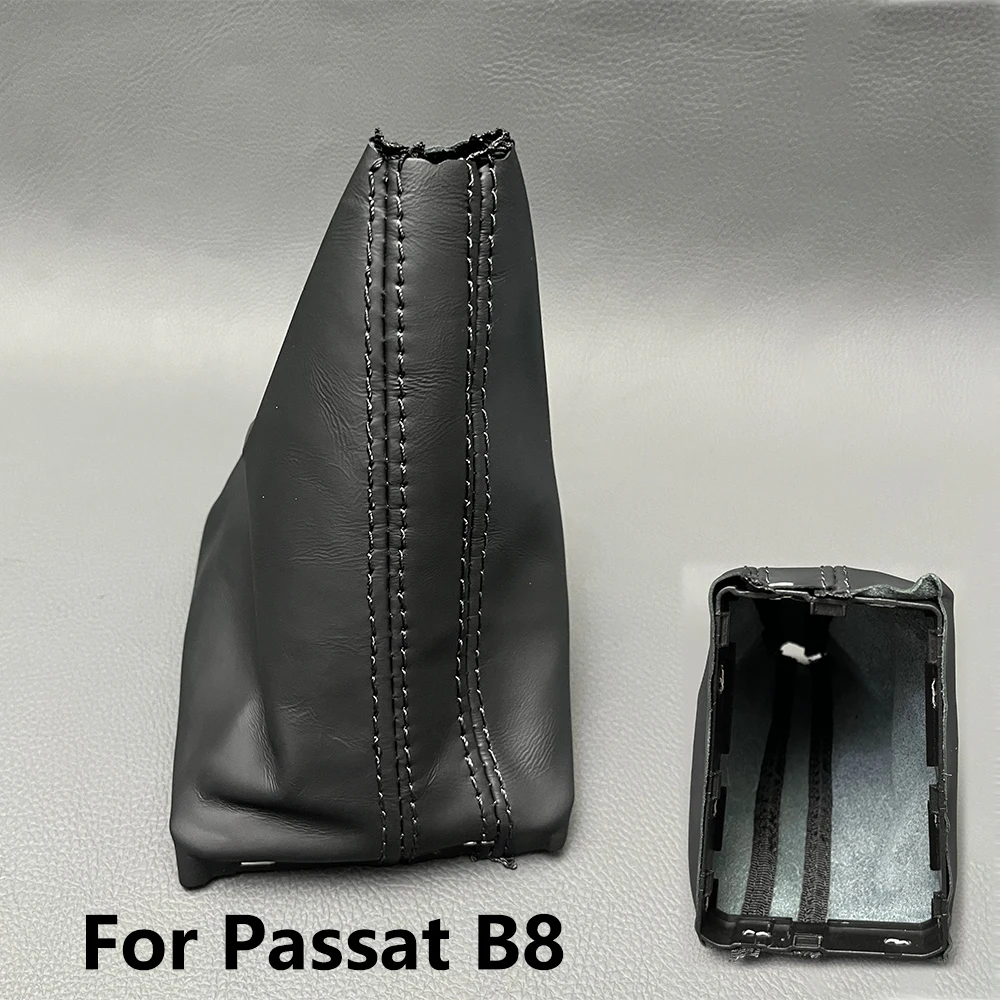 For VW Passat B8 2016-2018 CC DSG Gear Shift Knob PU Leather Dust Cover ...