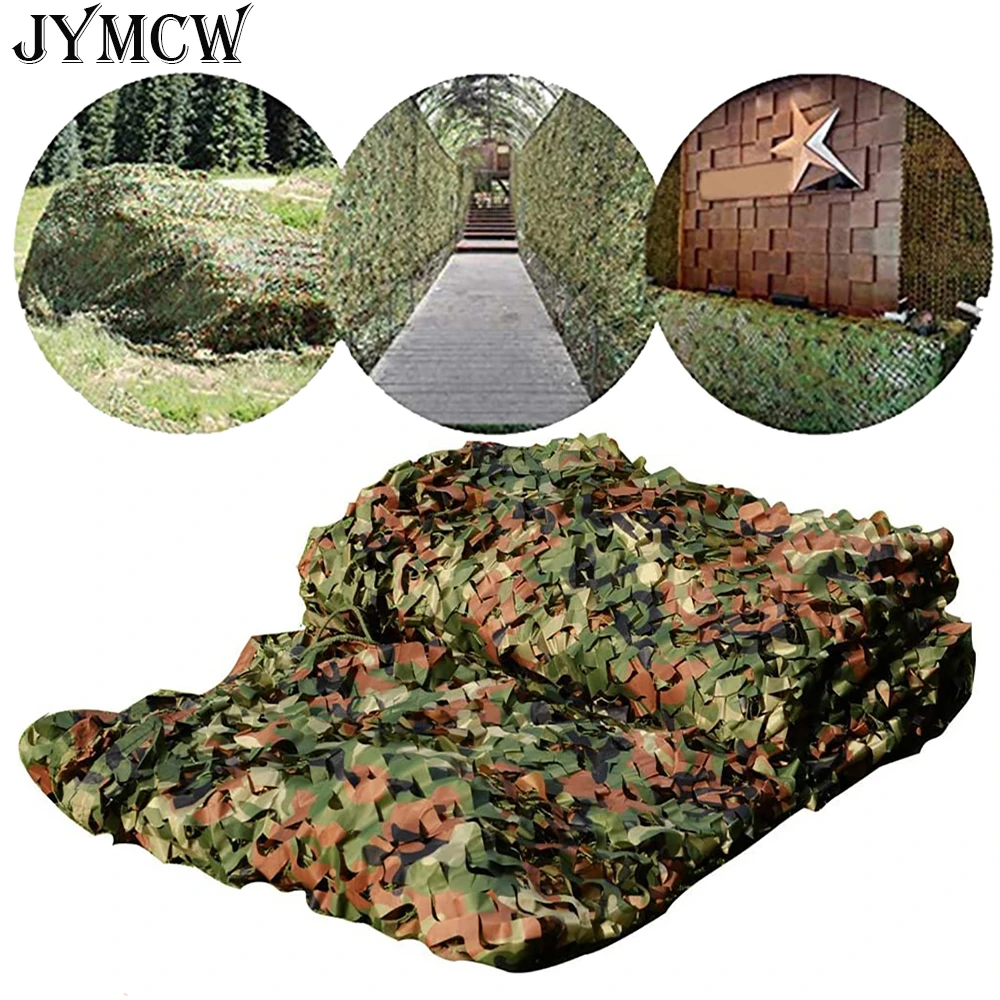 1.5x3m /2x10m Hunting Military Camouflage Nets Woodland Army Training ...