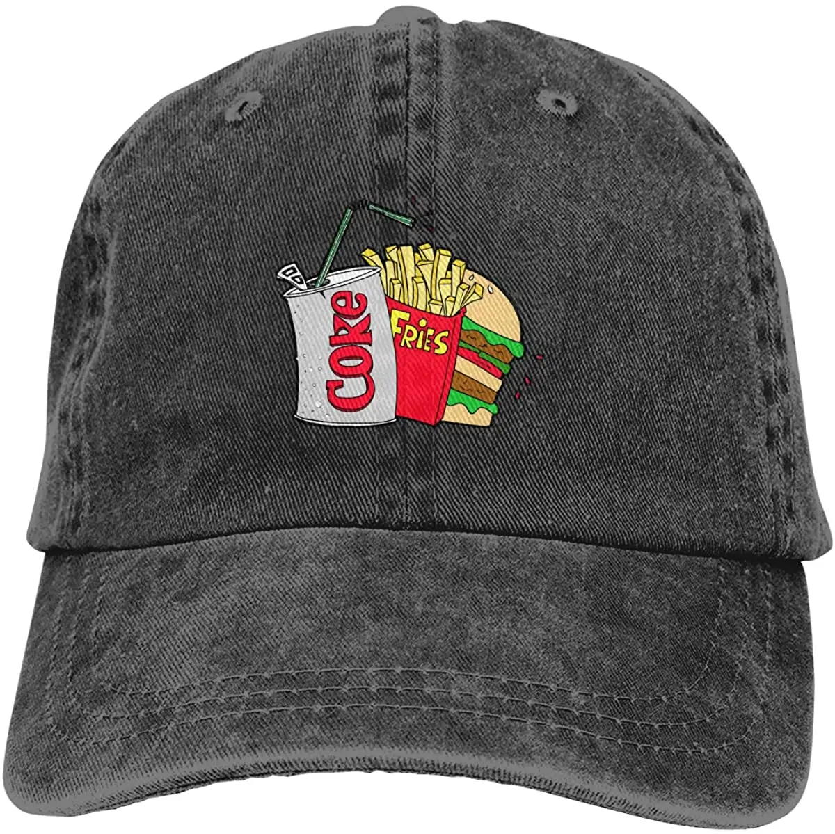 2020 new Best Selling print Junk Food and a Diet Coke Denim Cap ...