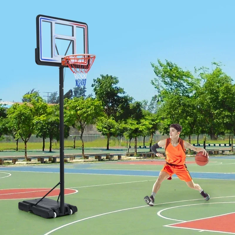 Portable-Basketball-Rack-Height-Adjustable-Contains-LED-Basketball-Rack ...