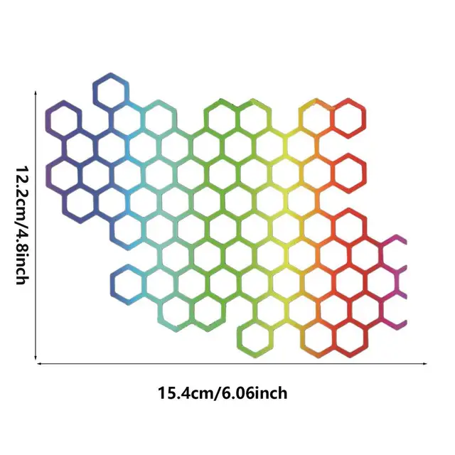 Motorcycle Sticker Honeycomb Helmet Decals Stickers Helmet Decal ...