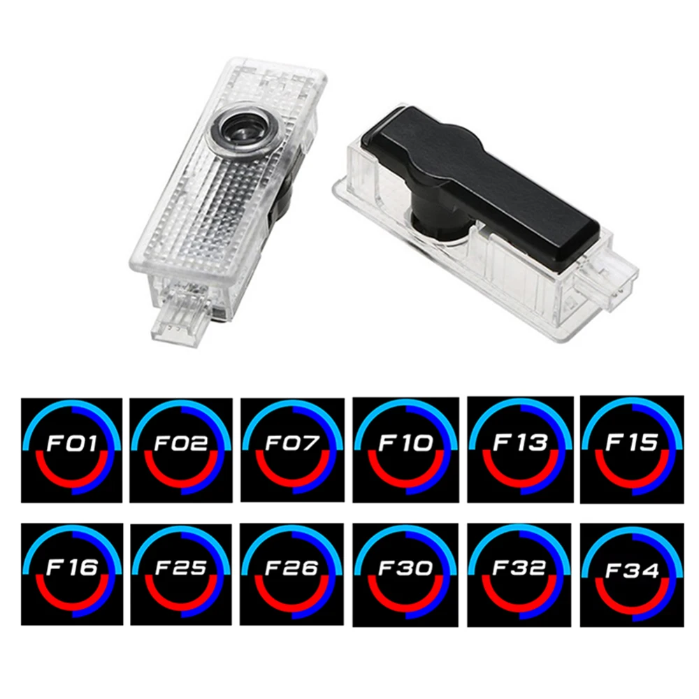 Led 자동차 도어 라이트 로고 레이저 프로젝터 웰컴 프로젝터 그림자 조명 F01 F02 F07 F10 F13 F15 F16 F25 F26 F30 F32 F34 2
