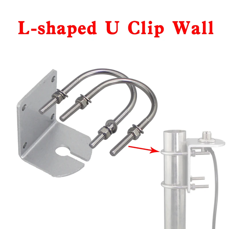 L-shaped U Clip Wall Mount Outdoor Stainless Steel Vehicle Antenna Base ...