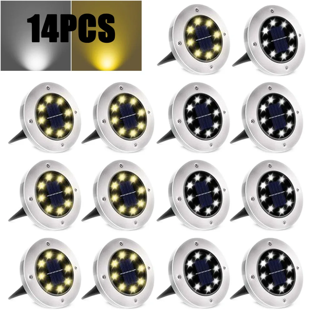 Solar-Ground-Lights-Outdoor-Bright-Garden-Waterproof-Patio-Disk-Lights ...